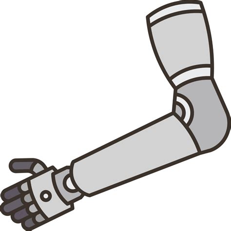 Arm Bionic Prosthetic Disability Wellbeing Icon Download On