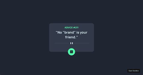 Bornduringwar Random Advice Generator Codesandbox