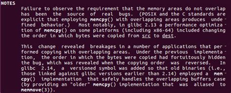 memcpy 地址重叠 Joyce Blog