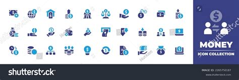 Money Icon Collection Duotone Color Vector Stock Vector Royalty Free 2265750187 Shutterstock