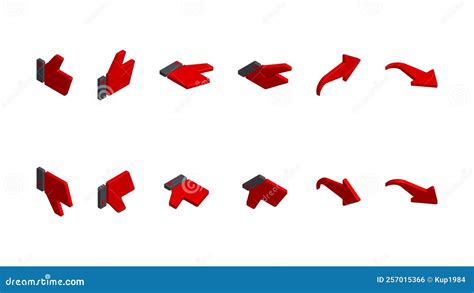 Isometric Buttons Thumbs Up And Down 3d Vector Illustration Stock Vector Illustration Of