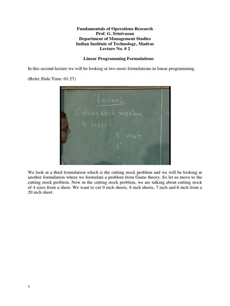 Lec 2 Pdf Linear Programming Areas Of Computer Science