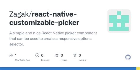 Github Zagakreact Native Customizable Picker A Simple And Nice React Native Picker Component
