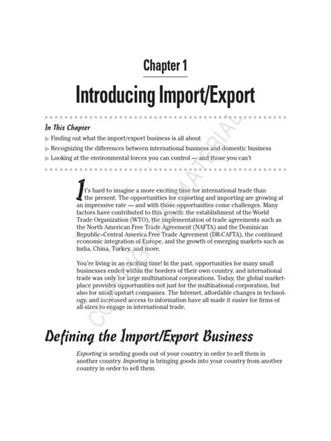 Introducing Import And Export 1 8 Pdf Attitude Psychology Exports