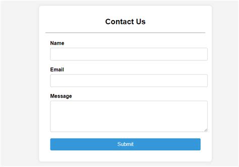 Responsive Design Form Using Css Mindstick