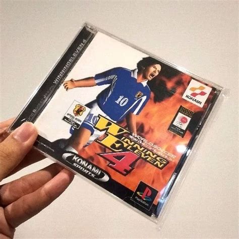 แผ่นแท้ Winning Eleven 4 ญี่ปุ่น มือสอง สภาพสะสม แผ่นเกม Ps 1 ในตำนาน