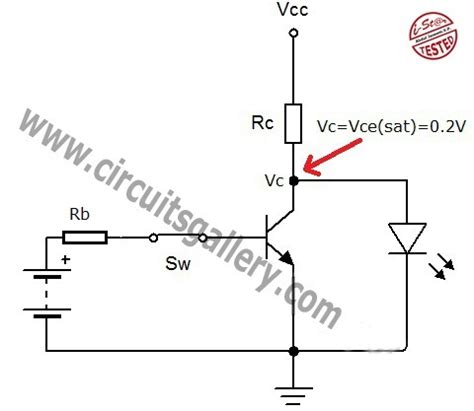 Transistor Act As A Switch Working And Transistor Switching Circuit Electronics Circuits