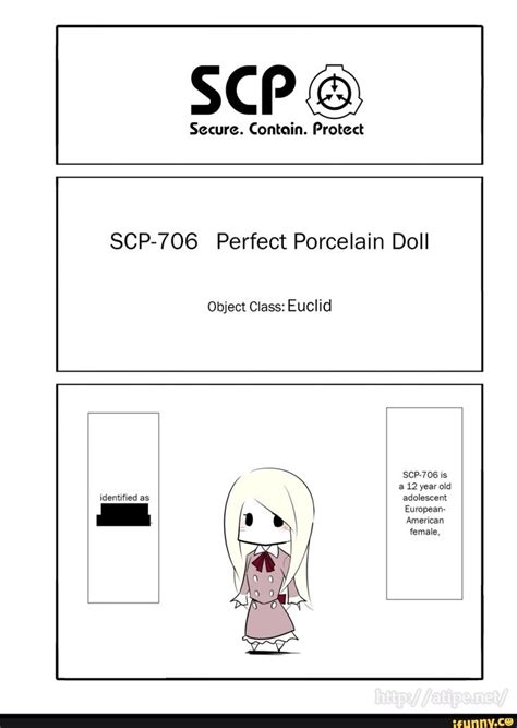 SCP Secure Contain Protect SCP Perfect Porcelain Doll Object Class Euclid IFunny Scp