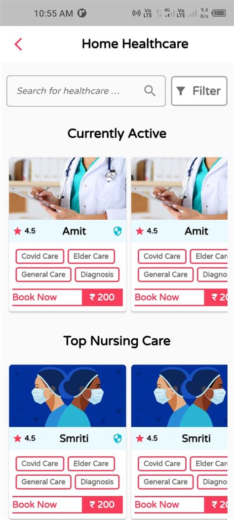 A Health Care App UI Using Flutter