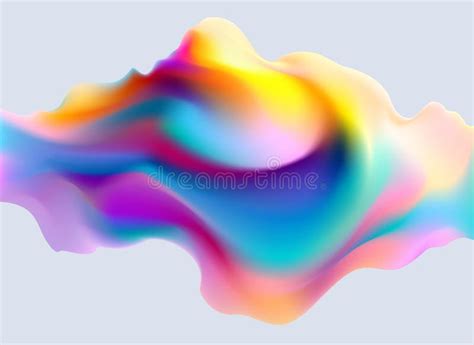 Fluid 3d Object Stock Illustration Illustration Of Iridescences