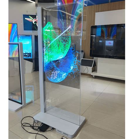 Transparent Oled Signage Inch Fhd Digital Touch Screen Lg