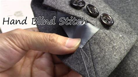 How To Sew Hand Blind Stitch And Hand Zigzag Stitch On A Jacket Blind