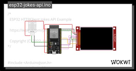 Colour Display With Temprature Wokwi Esp32 Stm32 Arduino Simulator