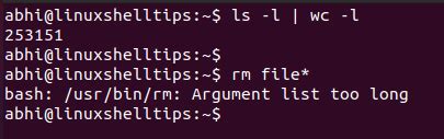 How To Fix Bin Rm Cannot Execute Argument List Too Long