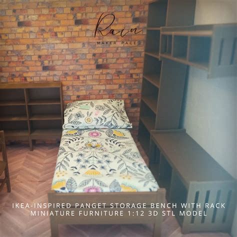 🎩 Ikea Inspired Panget Storage Bench And Panget Hat And Coat Rack Miniature Storage Miniature