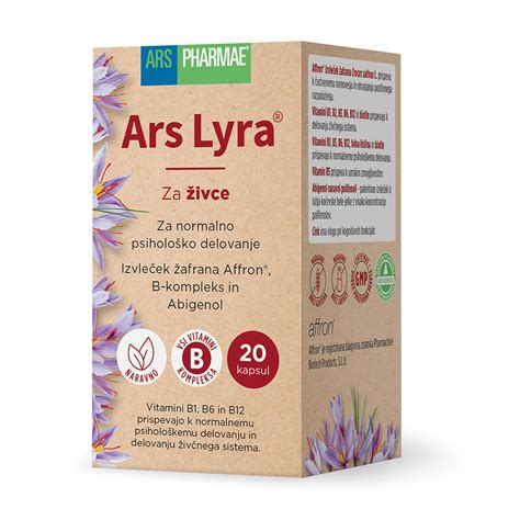 Ars Lyra 20 Kapsul Lekarna Mačkovec Novo Mesto