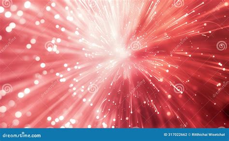 An Explosive Burst of Vibrant Red Light Rays Emanating from a Central ...