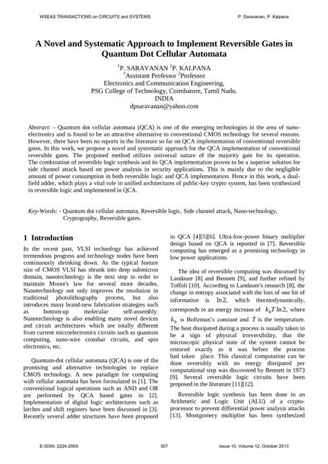 Pdf A Novel And Systematic Approach To Implement Reversible