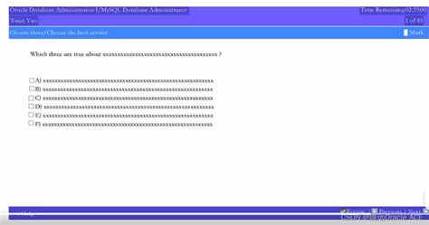 熟悉mysql Ocp和oracle Ocp和考试真实界面mysqlocp考试 Csdn博客