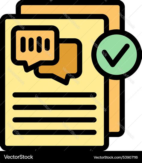 Document Is Being Validated After A Successful Vector Image