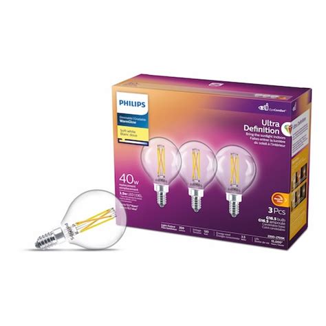 G165 Led Light Bulbs Smart Dimmable And More Homedepotca