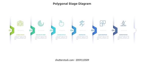 Six Overlaying Paper White Cards Polygonal Stock Vector Royalty Free