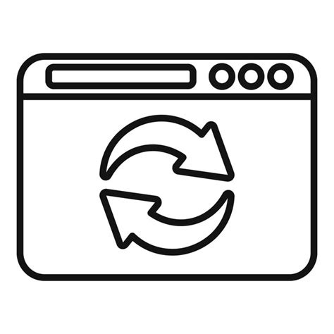 Premium Vector Redesign Web Page Icon Outline Vector Template Agency