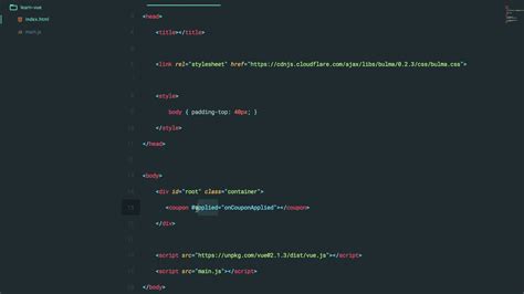 Learn Vue 2 Part 12 Component Communication Example 1 Custom Events Youtube