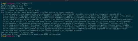 zsh terminal and oh my zsh framework kali customization technical