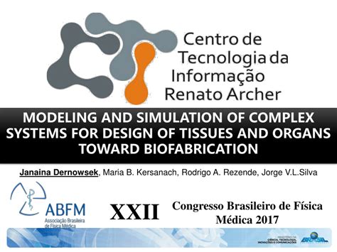 Pdf Modeling And Simulation Of Complex Systems For Design Of Tissues