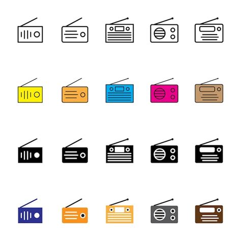 Premium Vector Radio Icon Template