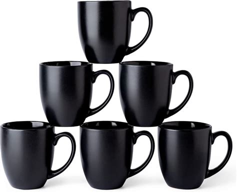 Amorarc 12oz Coffee Mugs Set Of 6 Large Ceramic Coffee