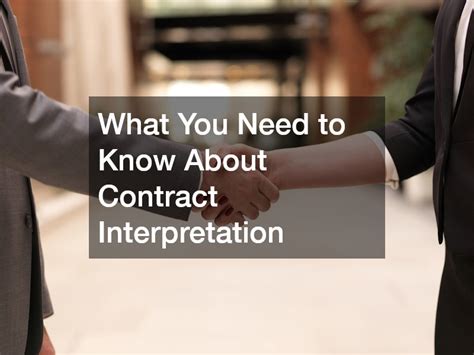 What You Need To Know About Contract Interpretation Untraditional Media