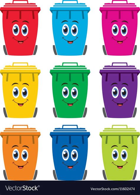 Recycling Bin Cartoon