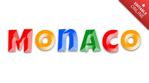 monaco text effect generator