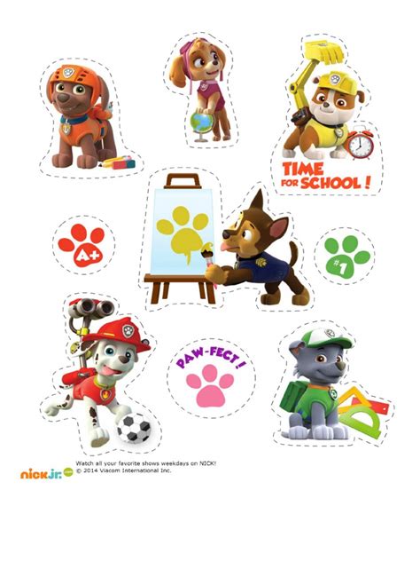 Nick Jr School Sticker Pack Nick Jr Pdf Pdf