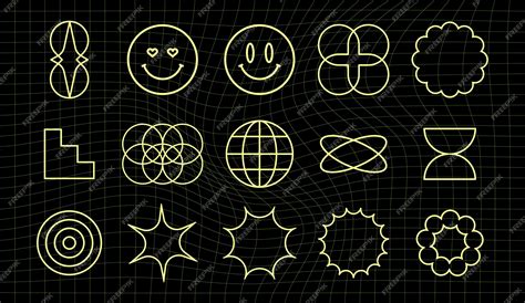 네온 핑크 색상의 기하학 와이어프레임 모양 및 그리드 3d 하트 추상 배경 패턴 트렌디한 사이키델릭 레이브 스타일의 사이버 펑크 요소 00년대 Y2k 복고풍 미래 미학