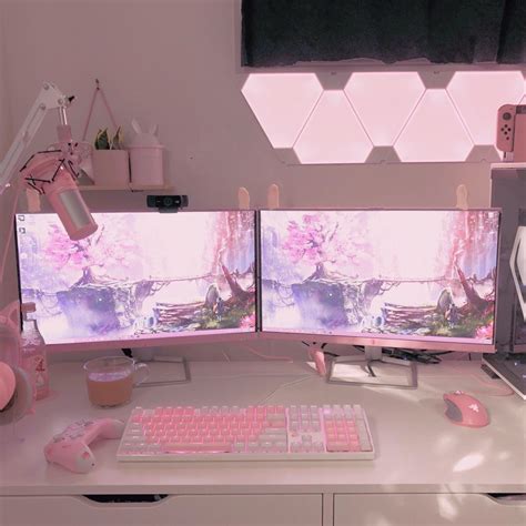 Cute Gaming Setup Today I Show You My Gaming Setup And A Brief Pc Build
