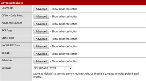pfsense openvpn policy based routing