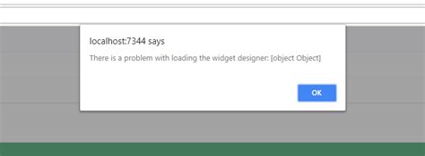 An Error Is Thrown When Dropping An Mvc Widget Or Trying To Edit An