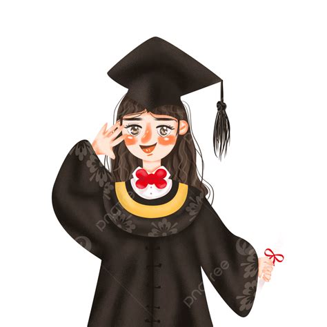 رسم شخصية فتاة تخرج فتاة حرف فتاة الكرتون Png وملف Psd للتحميل مجانا