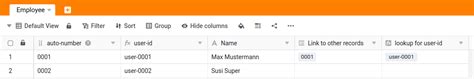 Linking Auto Number Column To Another Table Columns Seatable Forum