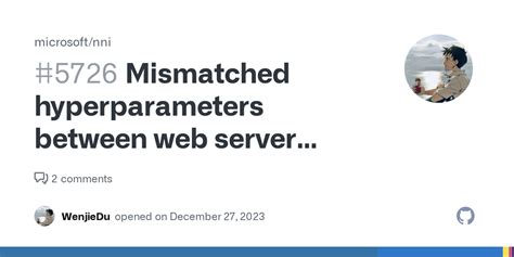 Mismatched Hyperparameters Between Web Server Display And Their Actual