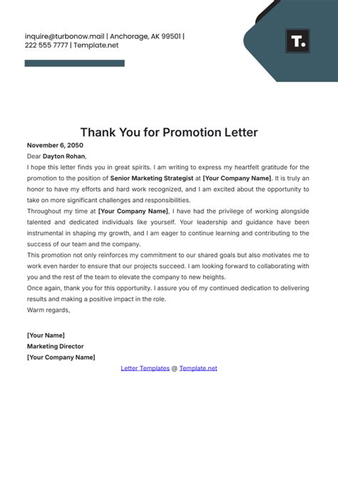 Free 5 Sample Thankyou Letter For Promotion In Ms Word 1200x1701