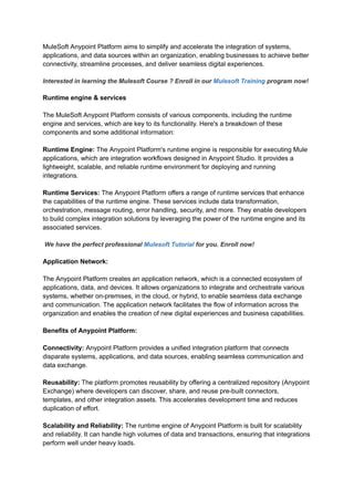 MuleSoft Anypoint Platform Pdf Cloud Computing Internet