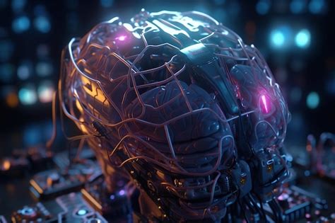 Premium Photo Artificial Intelligence Futuristic Technology Trends Concept Network Structure