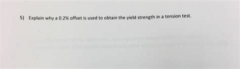 Solved Explain Why A Offset Is Used To Obtain The Chegg