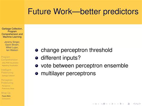 Garbage Collection Program Comprehension And Machine Learning Pdf
