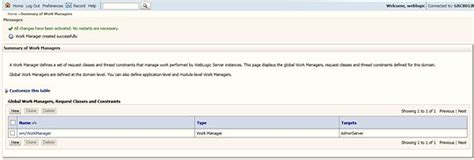 Configure Work Manager In Weblogic Application Server