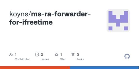 Github Koynsms Ra Forwarder For Ifreetime